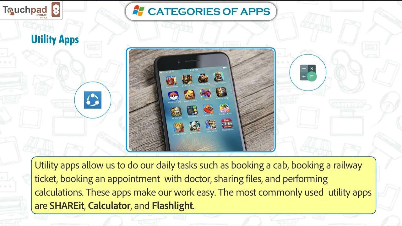 Class-8 ICSE Book-TOUCHPAD iPRIME Ver1.0 chapter-6 App development . explanation - YouTube