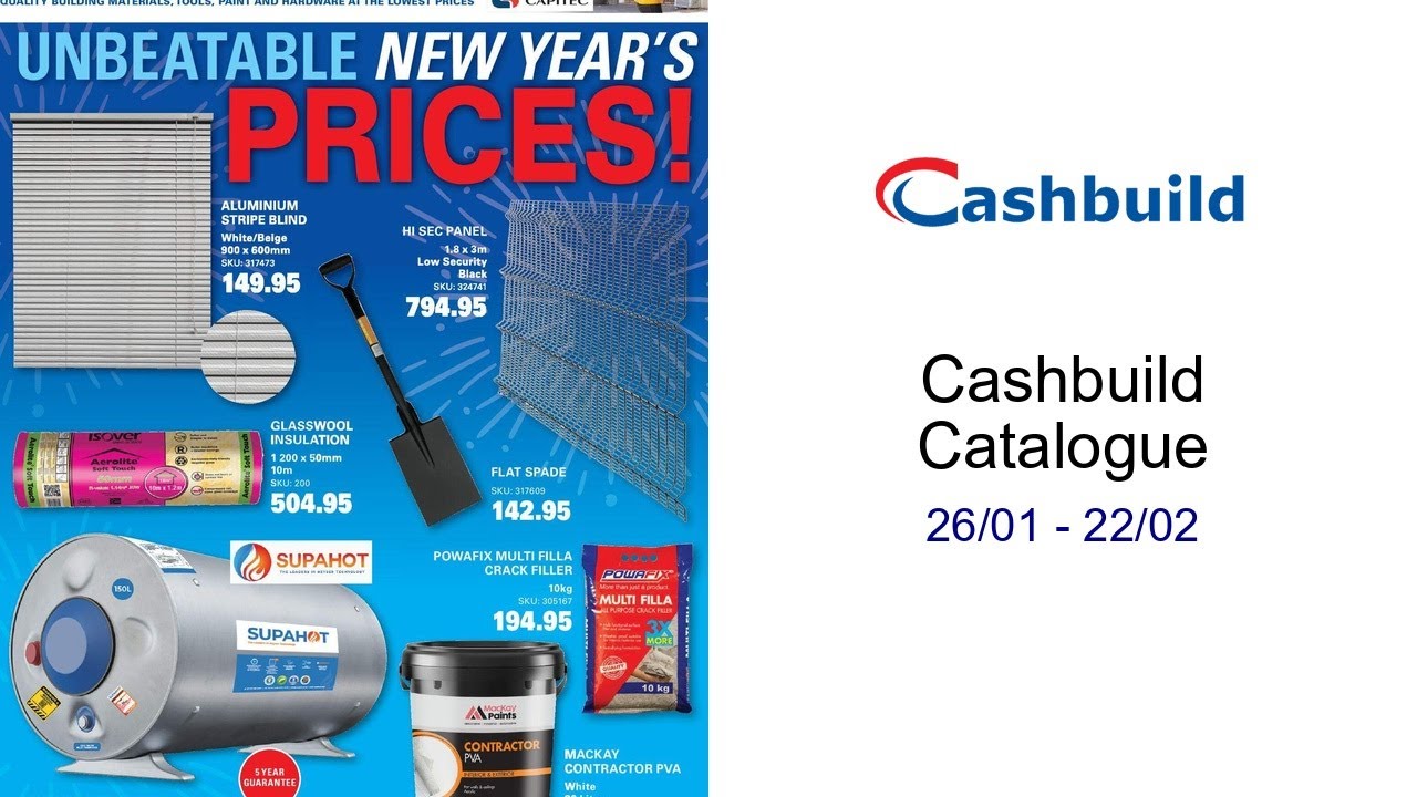 Cashbuild Catalogue 26/01 - 22/02 - YouTube