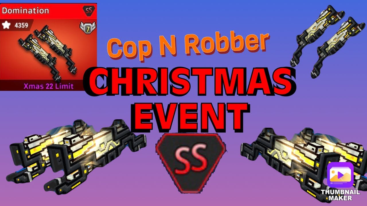 Cop N Robber 2022 Christmas event new weapons - YouTube