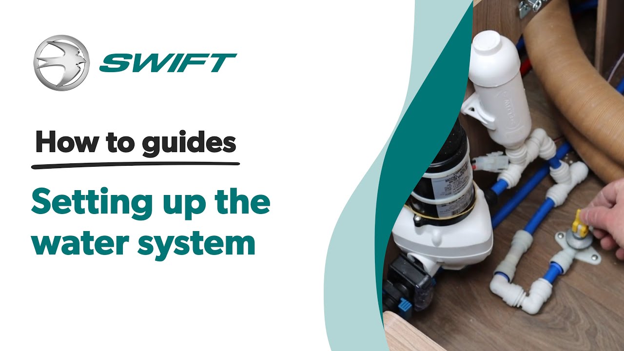 How to set up and use the water system in your Swift Caravan - YouTube