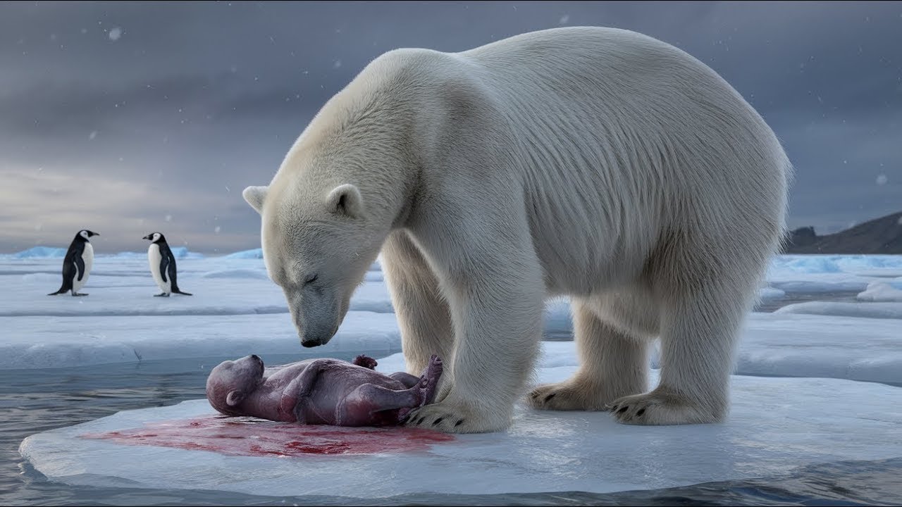 The Heartwarming Story of a Polar Bear Giving Birth in a Harsh World ...