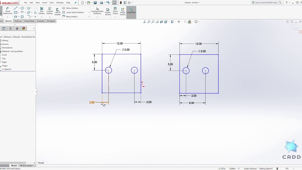 SolidWorks Tutorial for Beginners #5 - Design Intent - YouTube