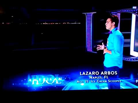 American Idol Lazaro stuttering singer! - YouTube