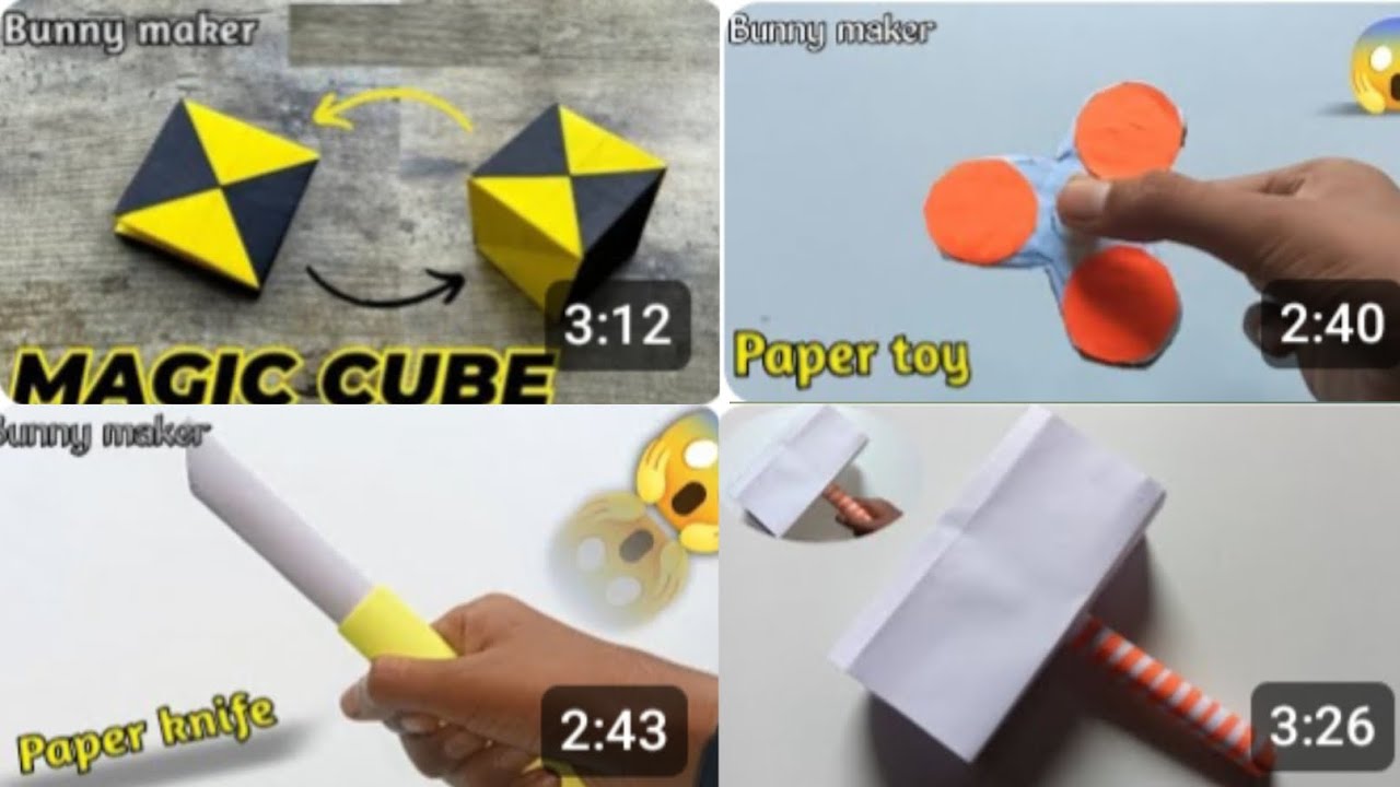 how to 4 amazing paper toy - YouTube