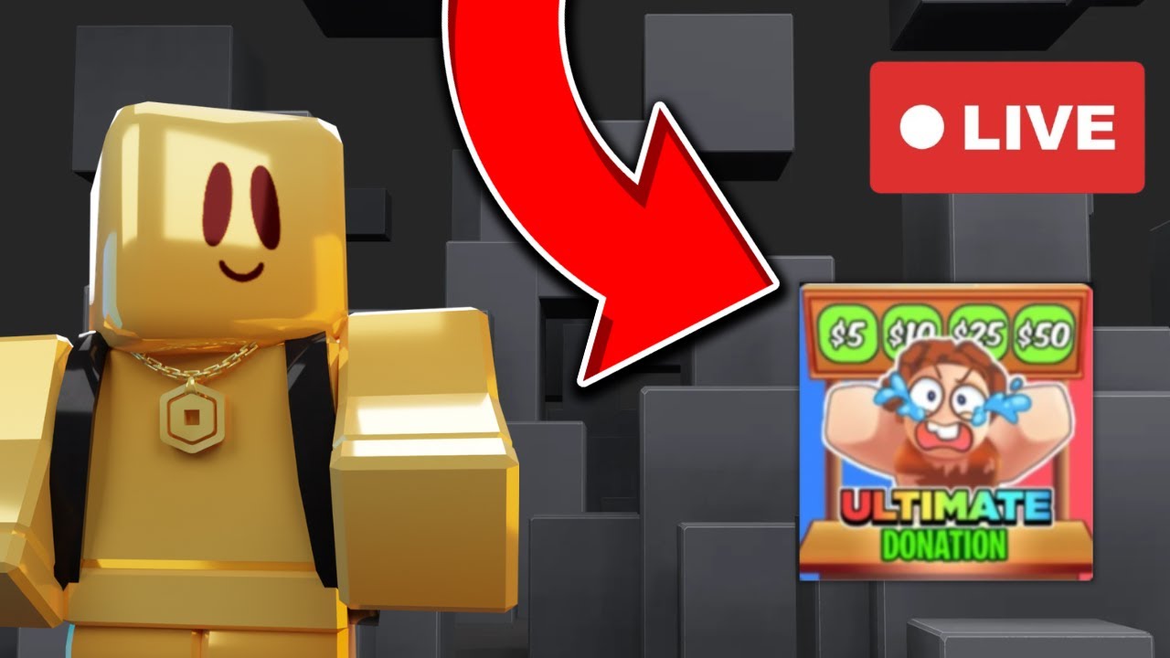 Je Dev Mon Jeux Roblox Ultimate Donation ! - YouTube
