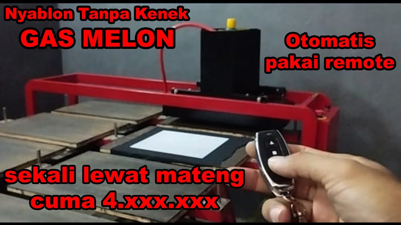 RIVIEW CURING SABLON GAS OTOMATIS DI MEJA SABLON THAILAND - YouTube