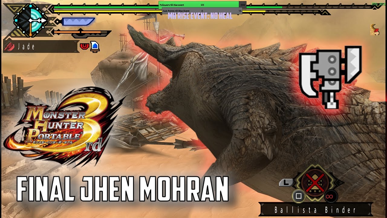 Return to MHP3rd | Final Jhen Mohran [Switch Axe] - YouTube