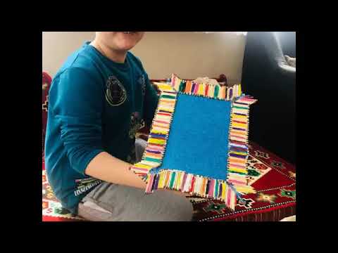 Kibrit çöpünden çerçeve yapımı 🃏