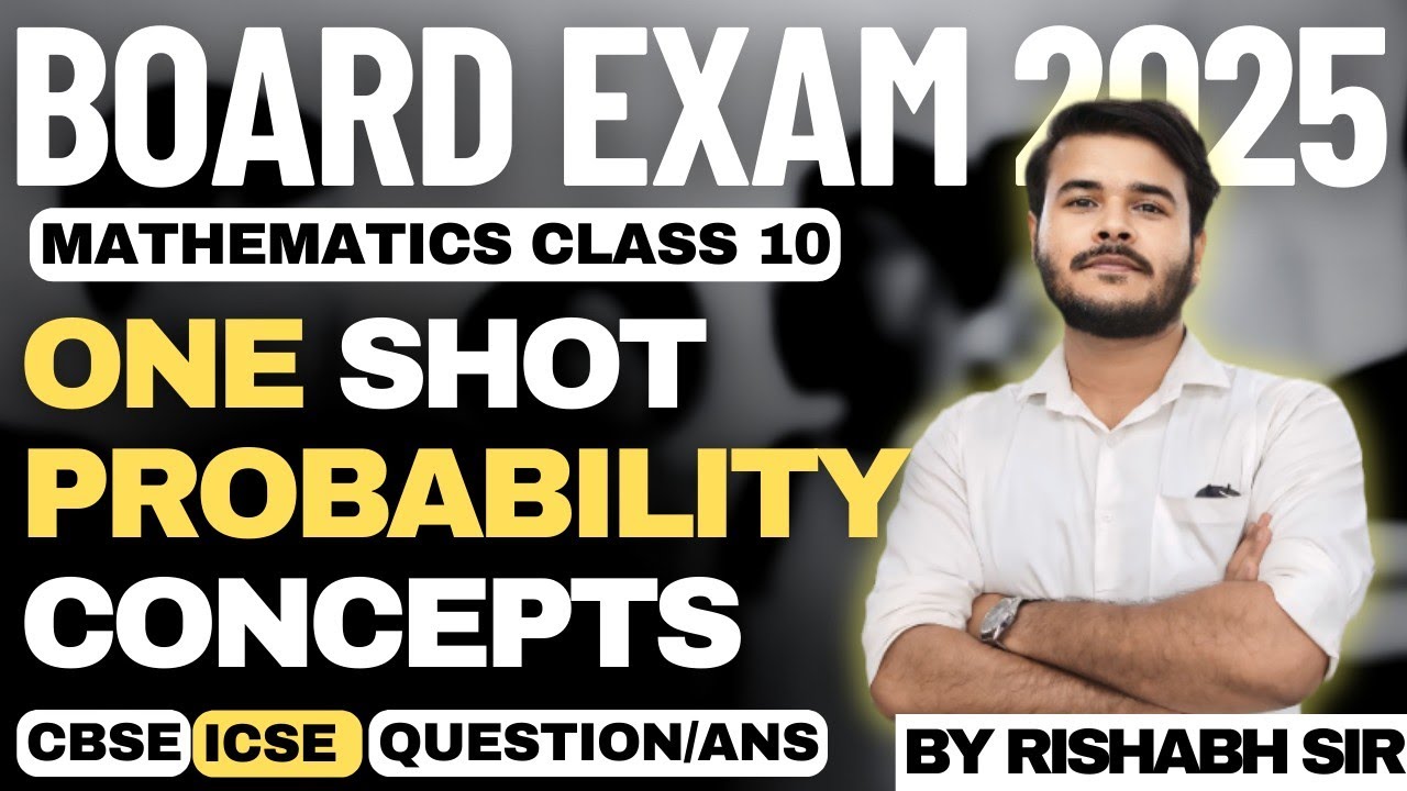 Probability One Shot Class 10 Maths CBSE/ICSE Board | Class 10 Maths ...