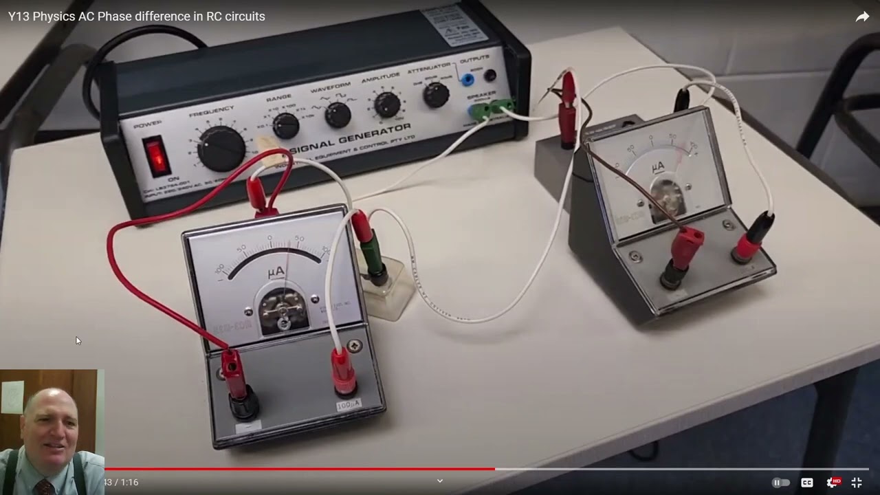 Physics reaction #94 phase difference in RC circuit - YouTube