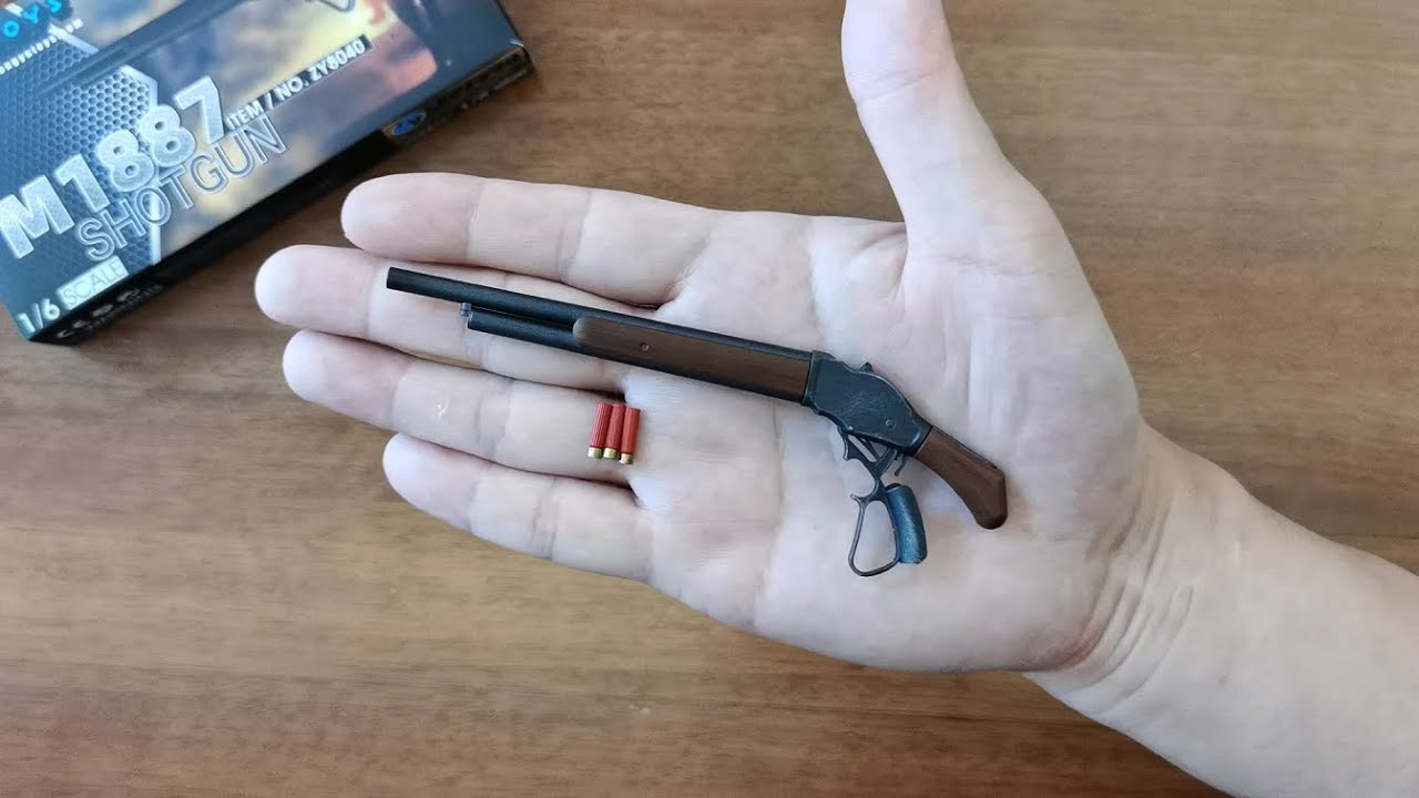 Mini Winchester M1887 Toy Gun with Bullets Unboxing 2023 - Miniature ...