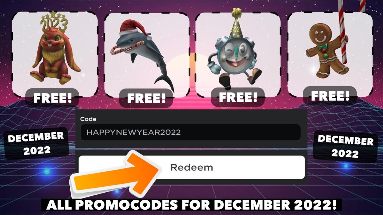 ALL WORKING ROBLOX PROMOCODES FOR DECEMBER! (Upcoming Free Items) - YouTube