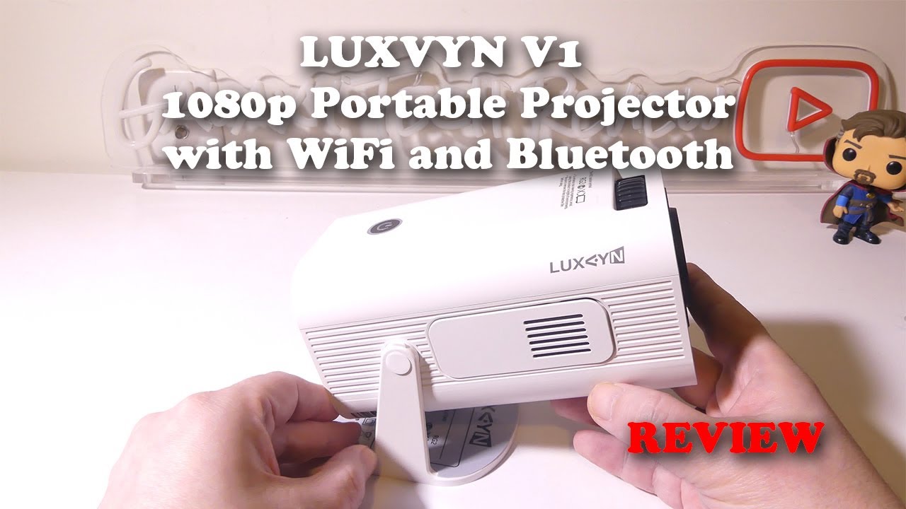 LUXVYN V1 1080p Portable Projector with WiFi and Bluetooth REVIEW - YouTube