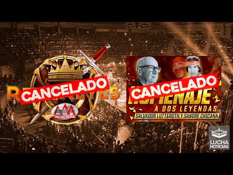 Lucha Libre AAA y CMLL canceladas