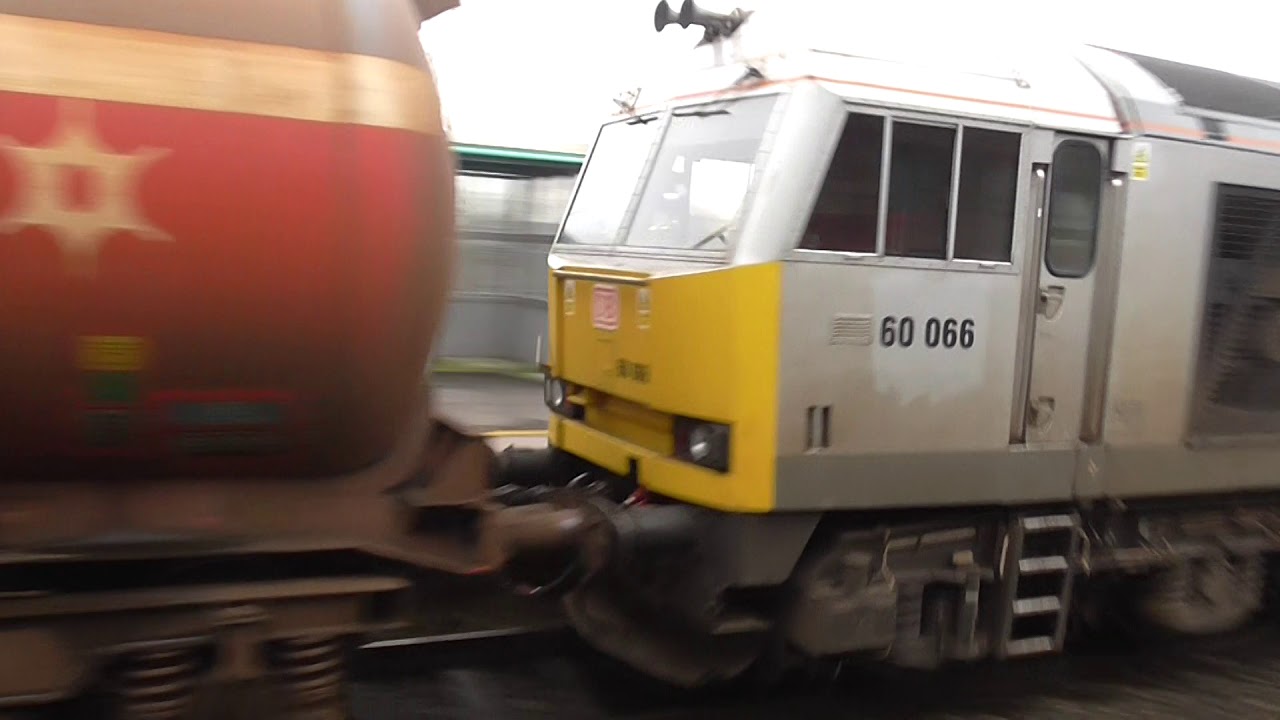 DB Cargo UK Class 60 no: 60066 @ Chepstow {6B41} 14/01/2020. - YouTube