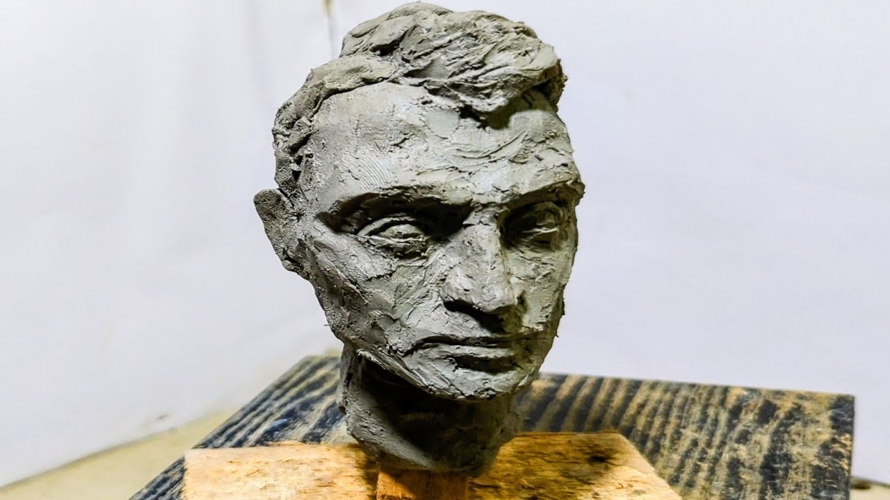 Male Portrait Sculpture in Clay | Time Laps - YouTube