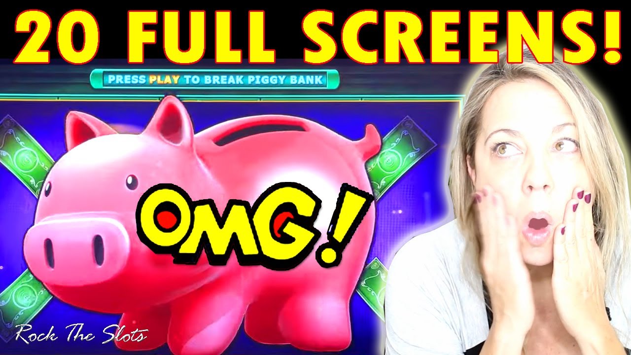 🐷 20 FULL SCREENS ON PIGGY BANKIN SLOTS TODAY! Lock It Link See The ...