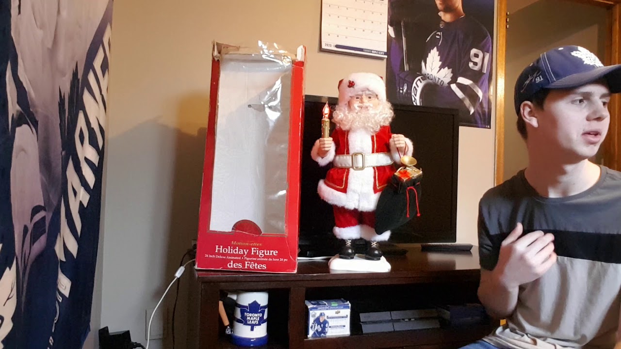 Holiday Time 24 Inch Deluxe Animated Holiday Motionette Santa Figure ...