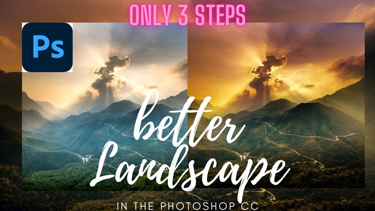 3-Step Formula for Colorful Landscapes in Photoshop! | Photoshop ...