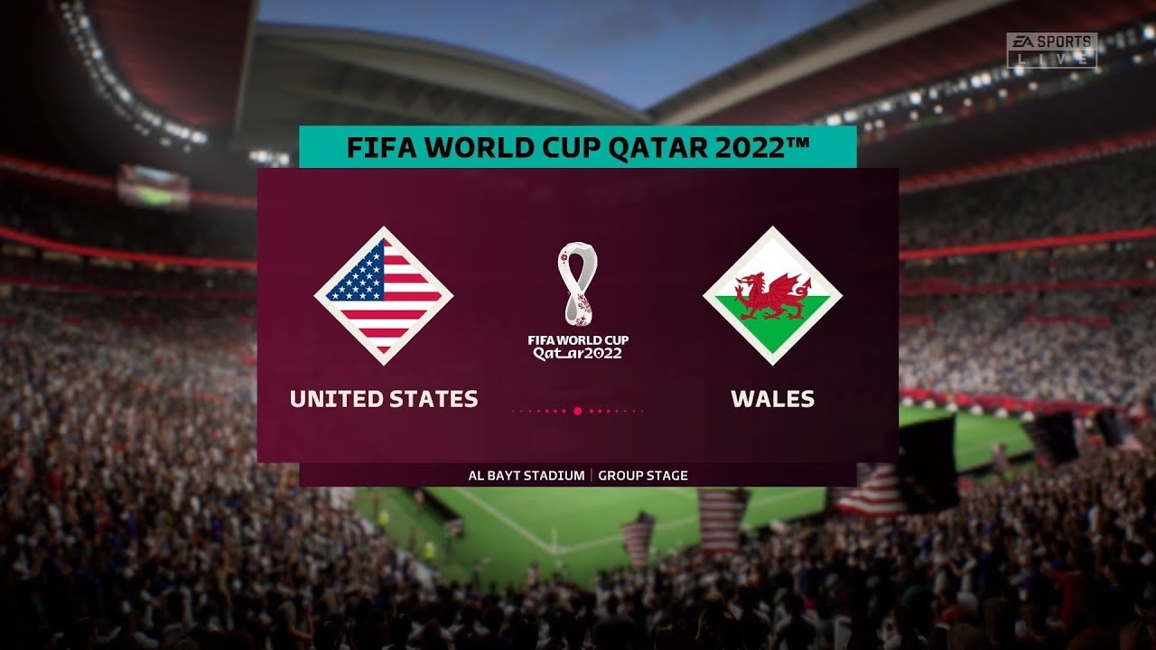 FIFA 22 World Cup -Qatar 2022 |USA vs Wales| Group B - YouTube