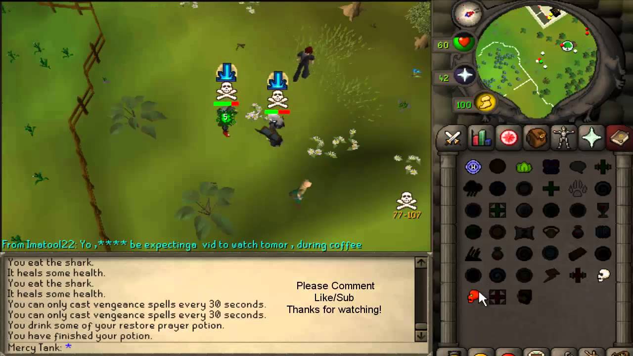 Oldschool Runescape - Mercy Tank - High Risk Range Tank Pk Commentary 1 ...