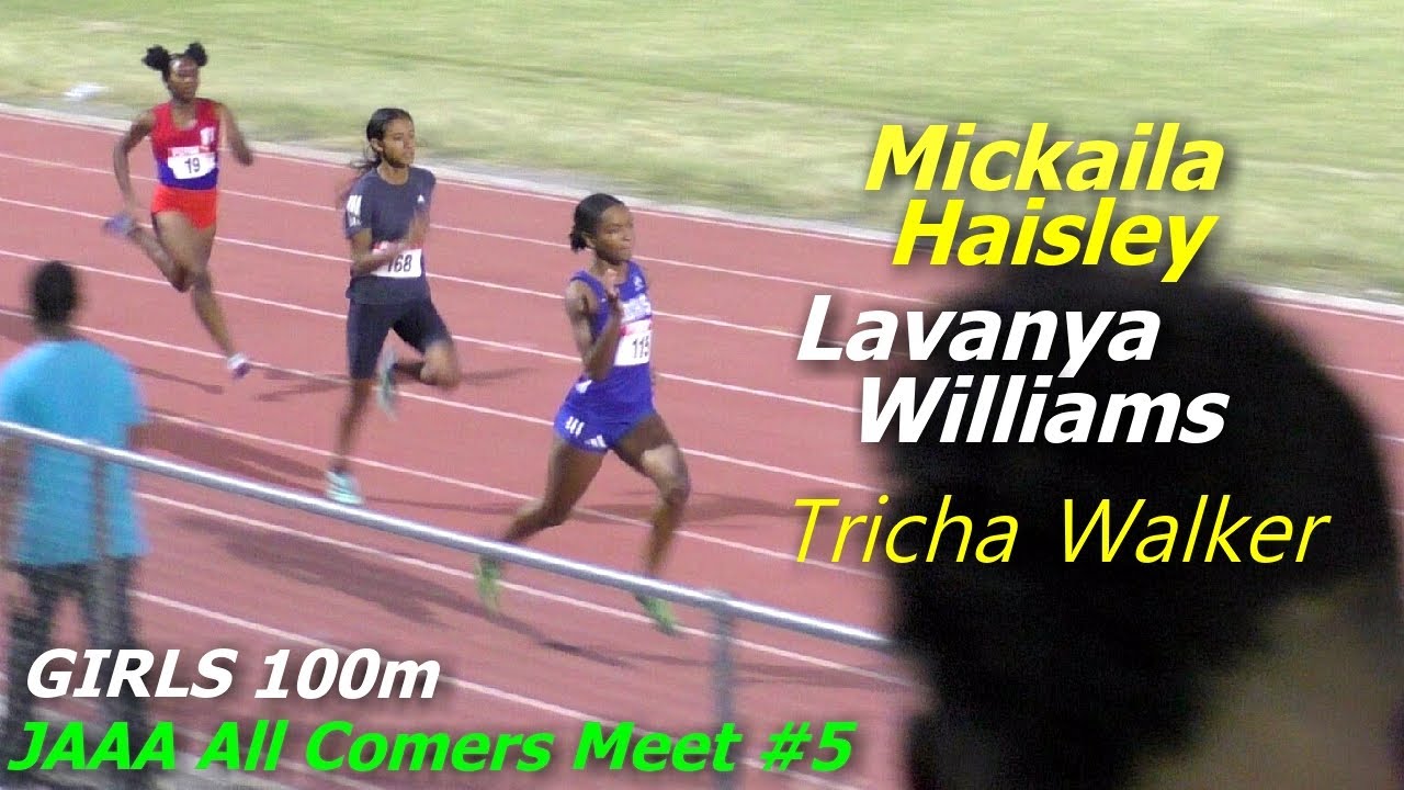 Lavanya Williams | Mickaila Haisley | Tricha Walker | Girls 100m | All ...