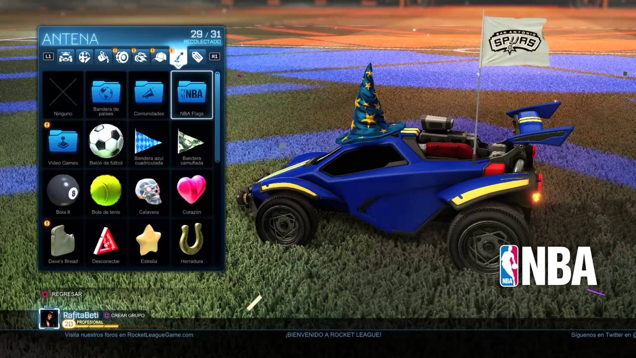 Rocket League - NBA FLAGS and Playing Hoops - YouTube