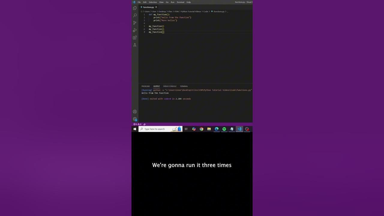 Python's Functions Tutorial | Beginner’s Guide to Coding - YouTube