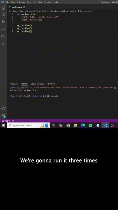 Python's Functions Tutorial | Beginner’s Guide to Coding - YouTube