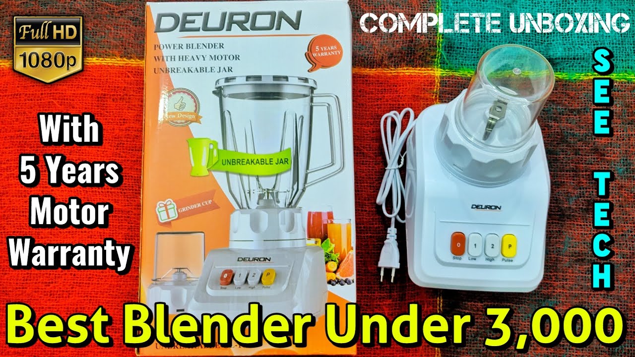 Deuron Grinder/Blender Complete Full HD Unboxing Video With Price On ...