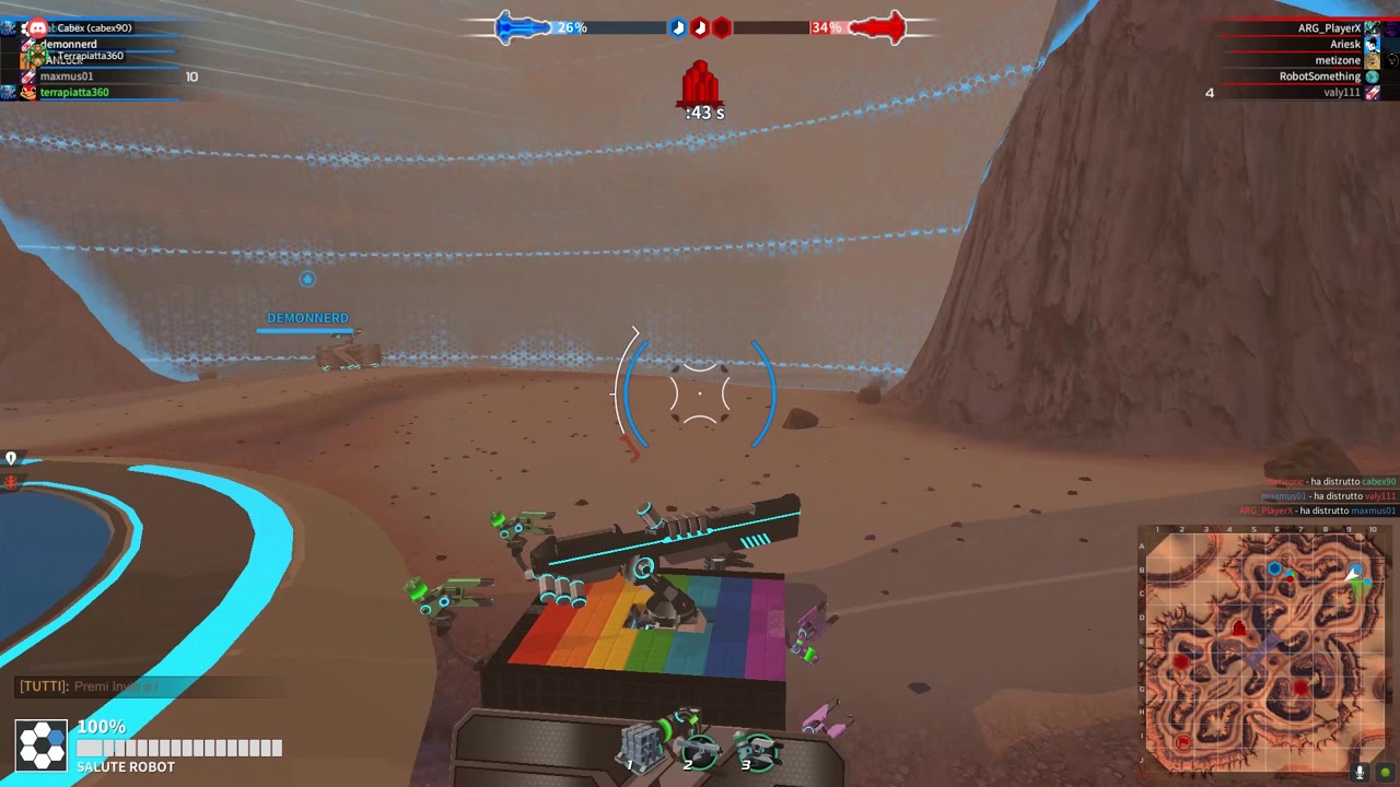 Robocraft - Battle Arena - The Brick Railgun show his colours #5 - YouTube