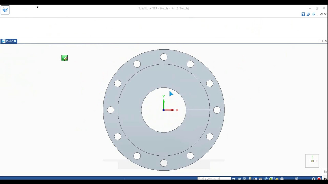 Solid Edge Flange modelling Tutorial - YouTube