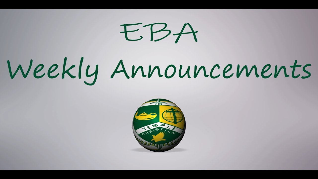 Week 7 Announcements - YouTube