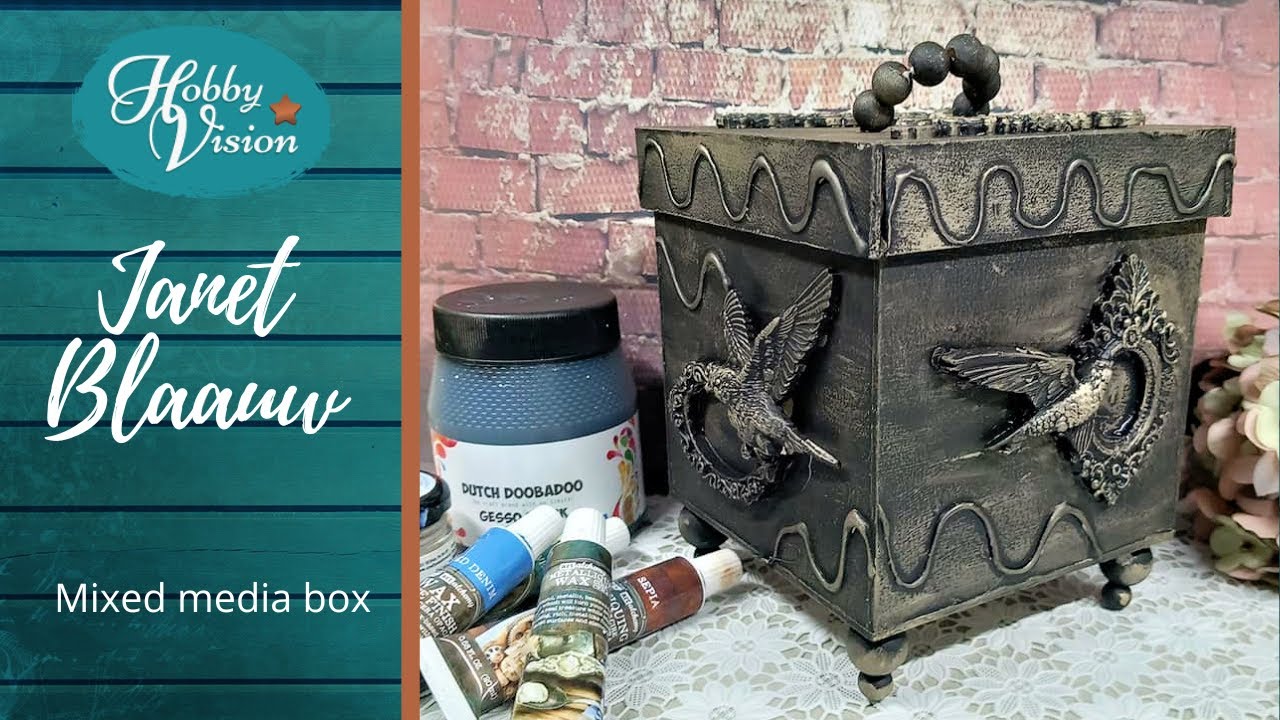 FBLive - Mixed media box door Janet Blaauw - 6 mrt - YouTube