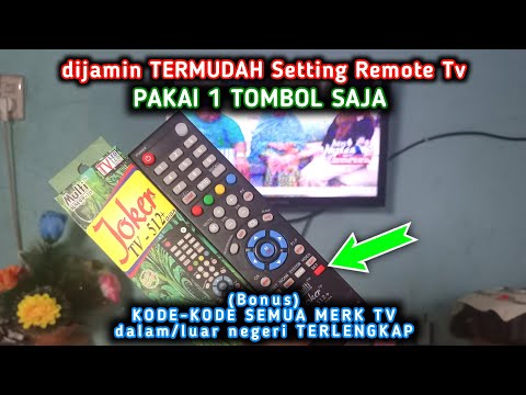 MUDAH DIPAHAMI Cara Setting Remot Tv Joker + Bonus Kode-Kode Semua Tv
