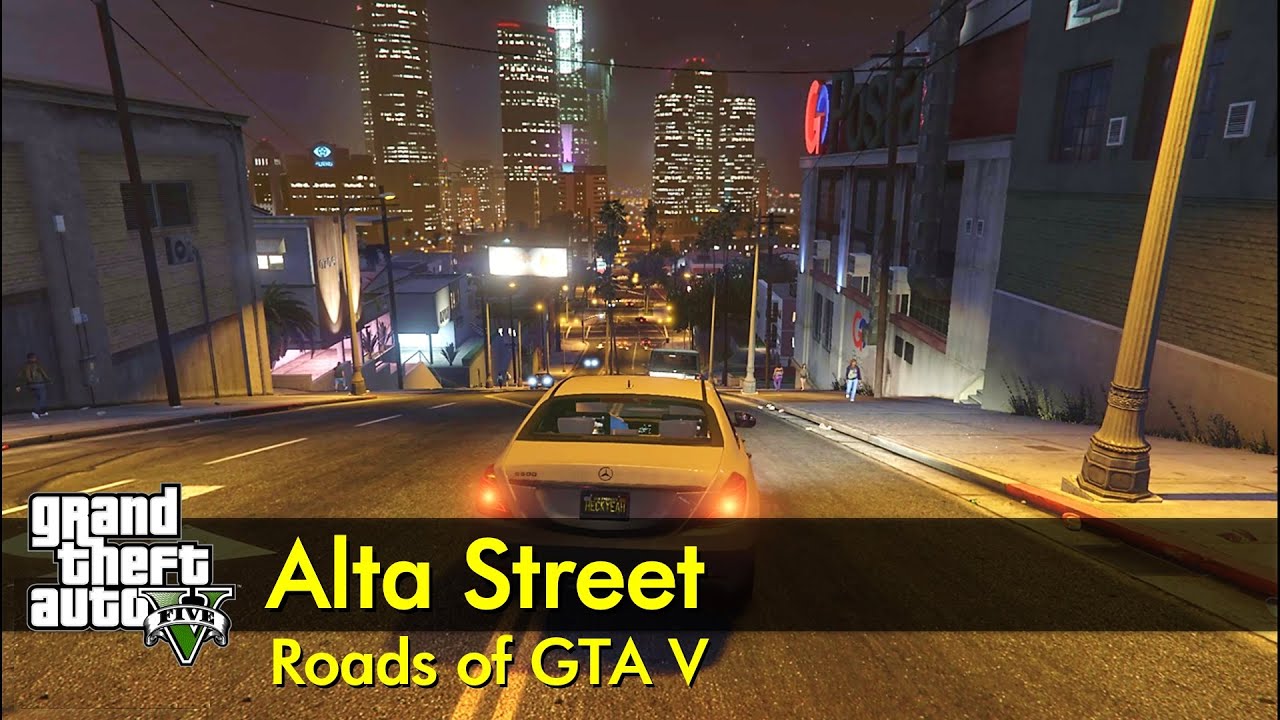 Alta Street | Roads of GTA V | The GTA V Tourist - YouTube