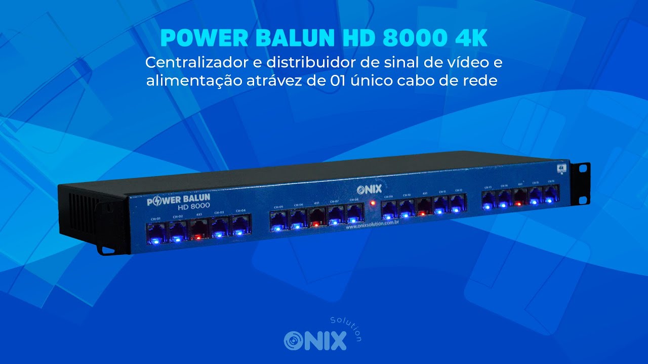 Onix Solution - Power Balun HD 8000 4K - YouTube