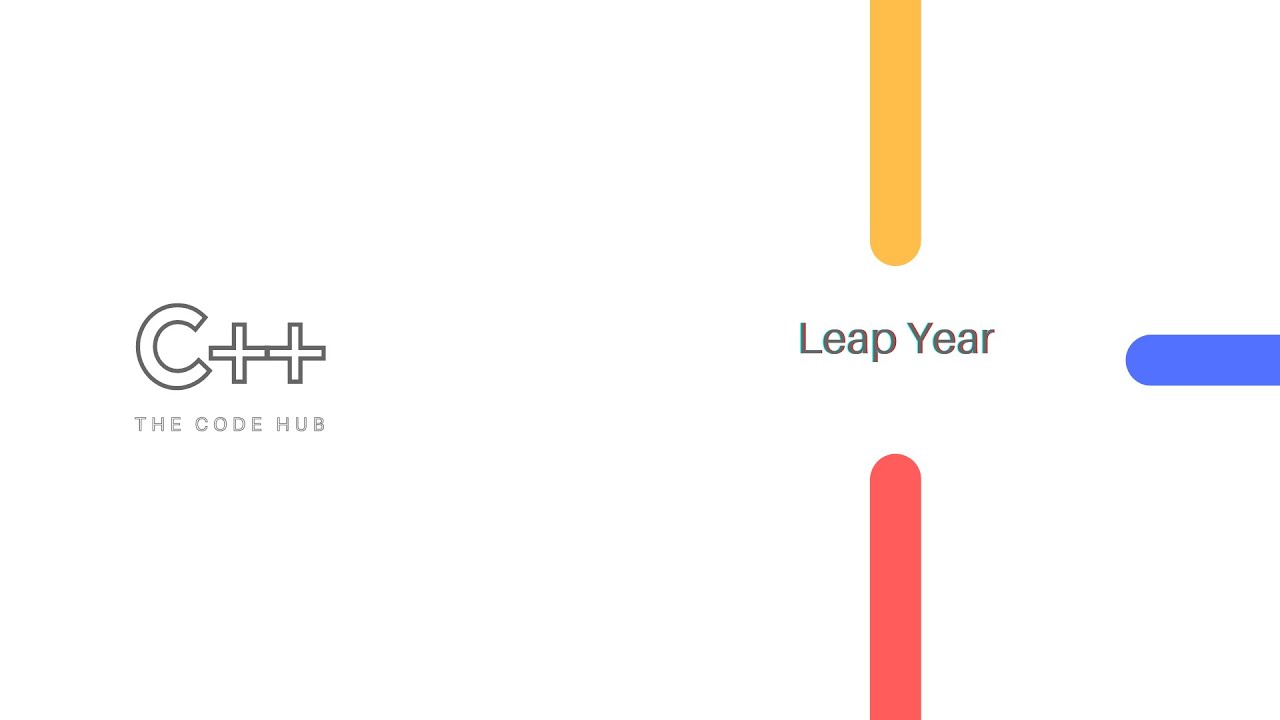 C++ Leap Year - YouTube