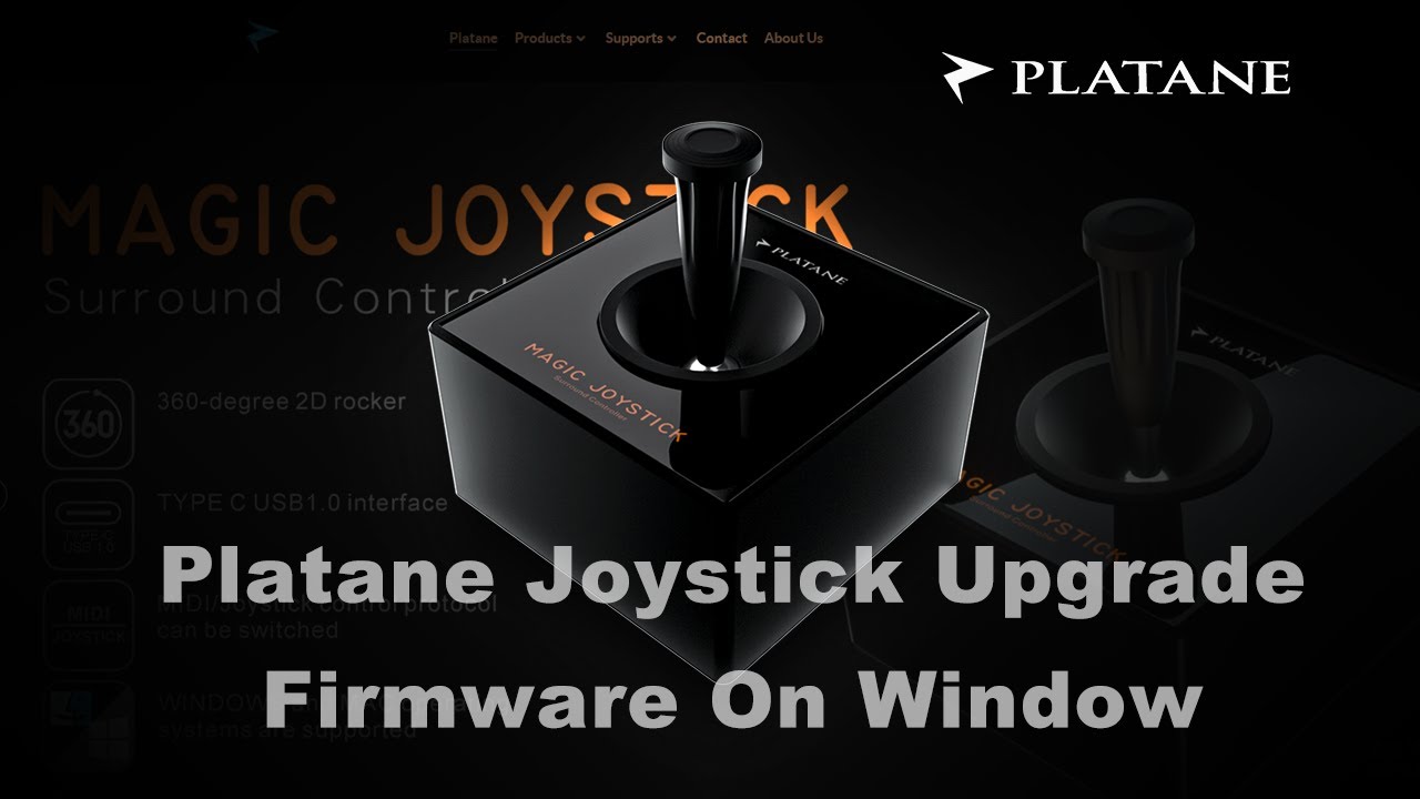 Platane Joystick Upgrade Firmware On Window - YouTube
