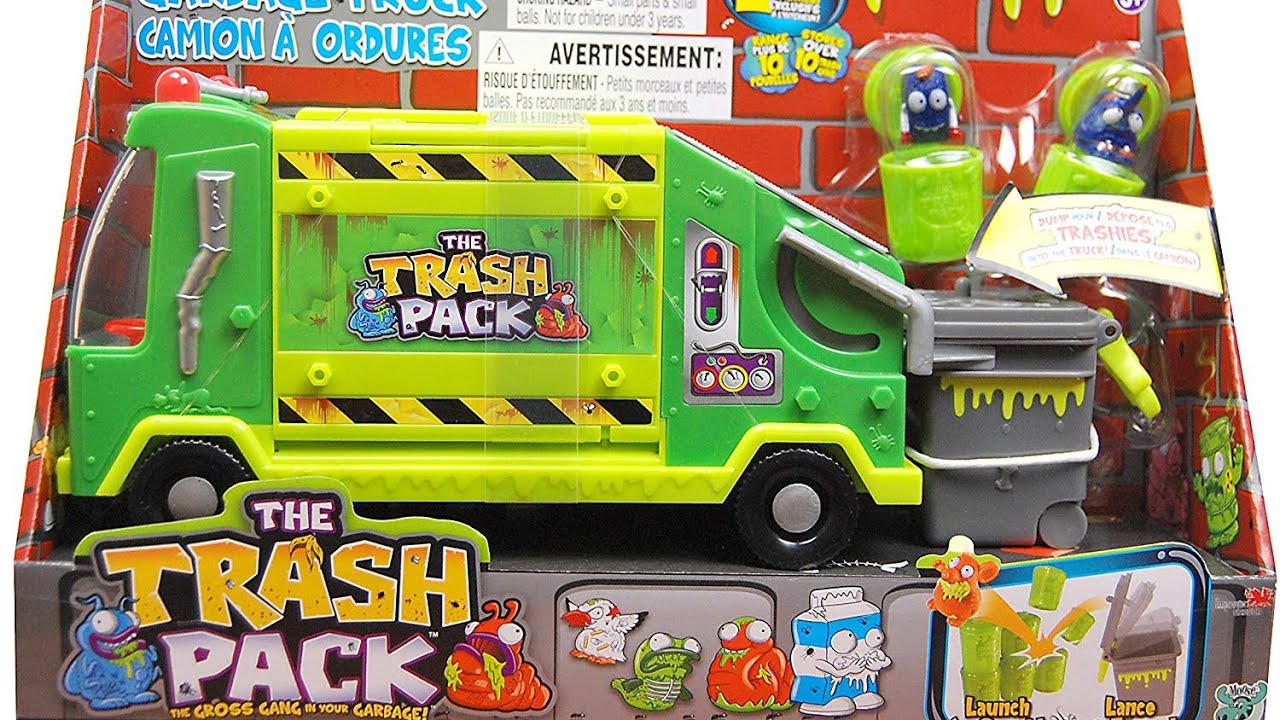 Kids Play - Let's Play The Trash Pack 'Trashies' Garbage Truck toys ...