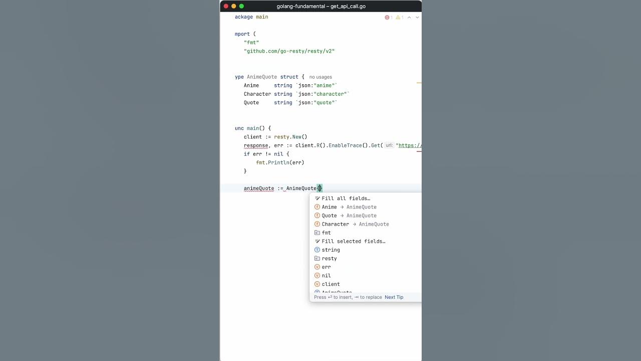 GET Requests API Call in GoLang with Go-Resty - YouTube