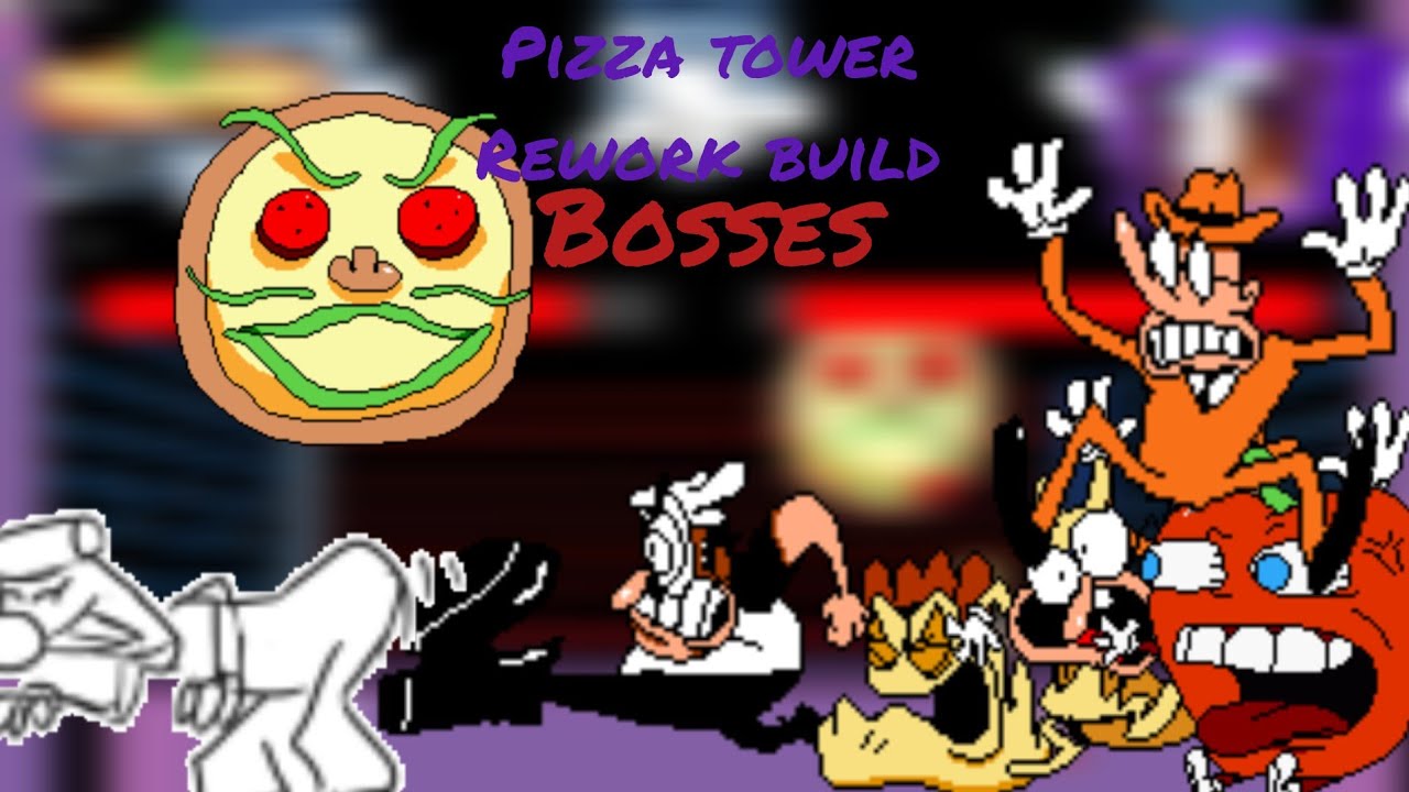 pizza tower rework build todos os bosses - YouTube