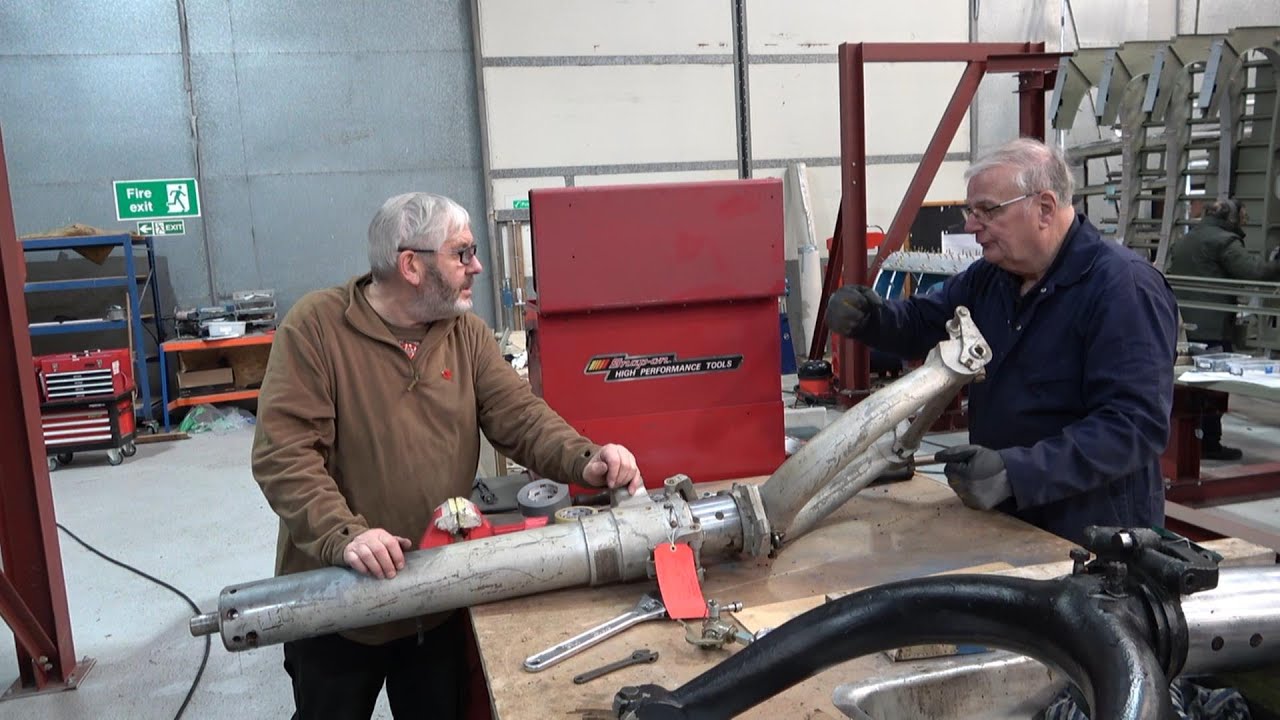Video 180 Restoration of Lancaster NX611 Year 6. Rear wheel strut fits ...