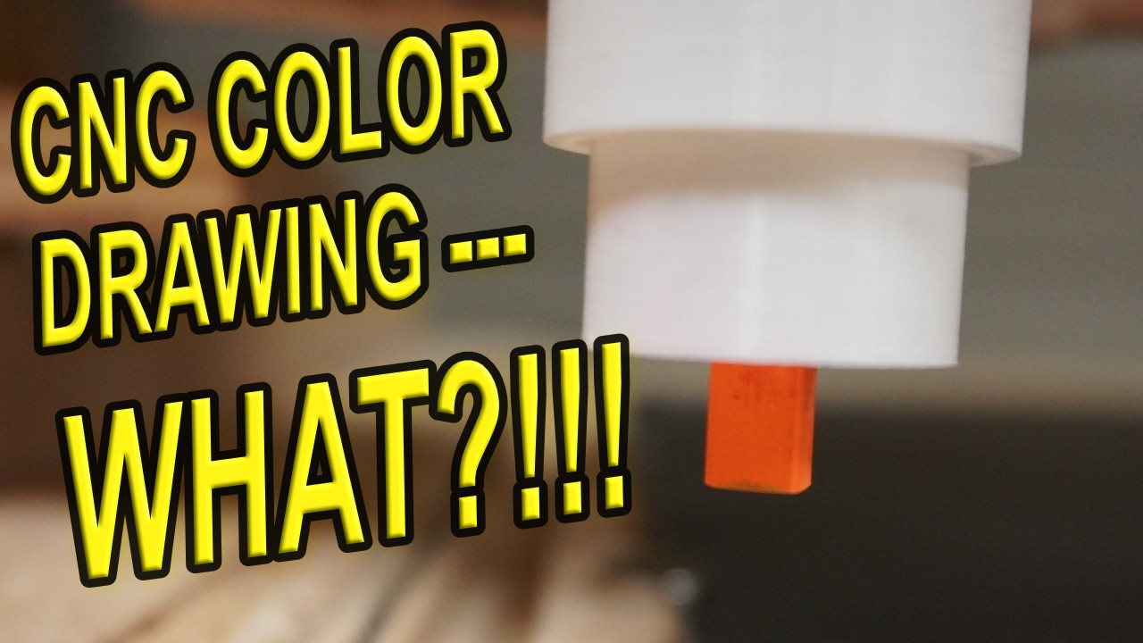 HOW YOUR CNC ROUTER CAN DRAW MULTI-COLOR LOW COST POSTERS IN 5 MINUTES ...