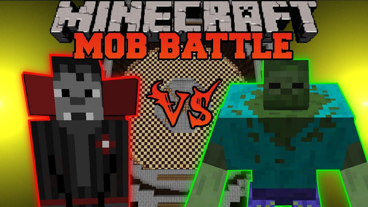 Mutant Zombie Vs. Vampire Overlord - Minecraft Mob Battles - TragicMC ...