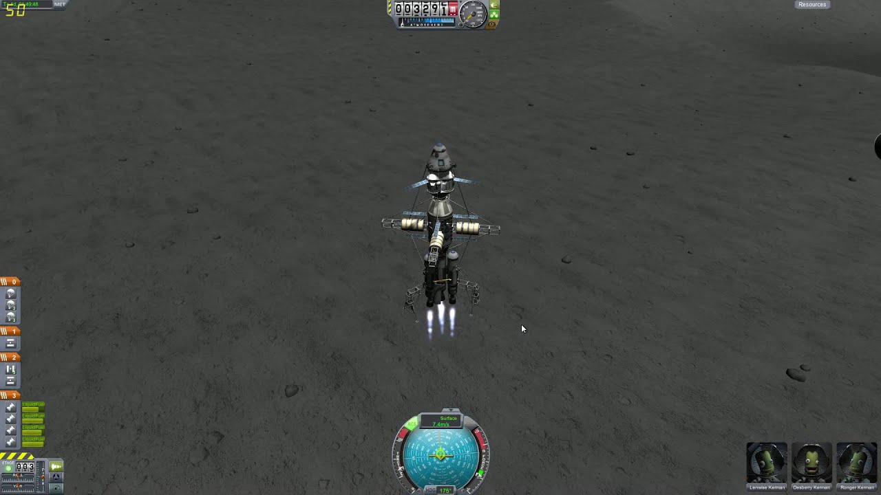 Kerbal Space Program - Big Rocket Mun landing - YouTube