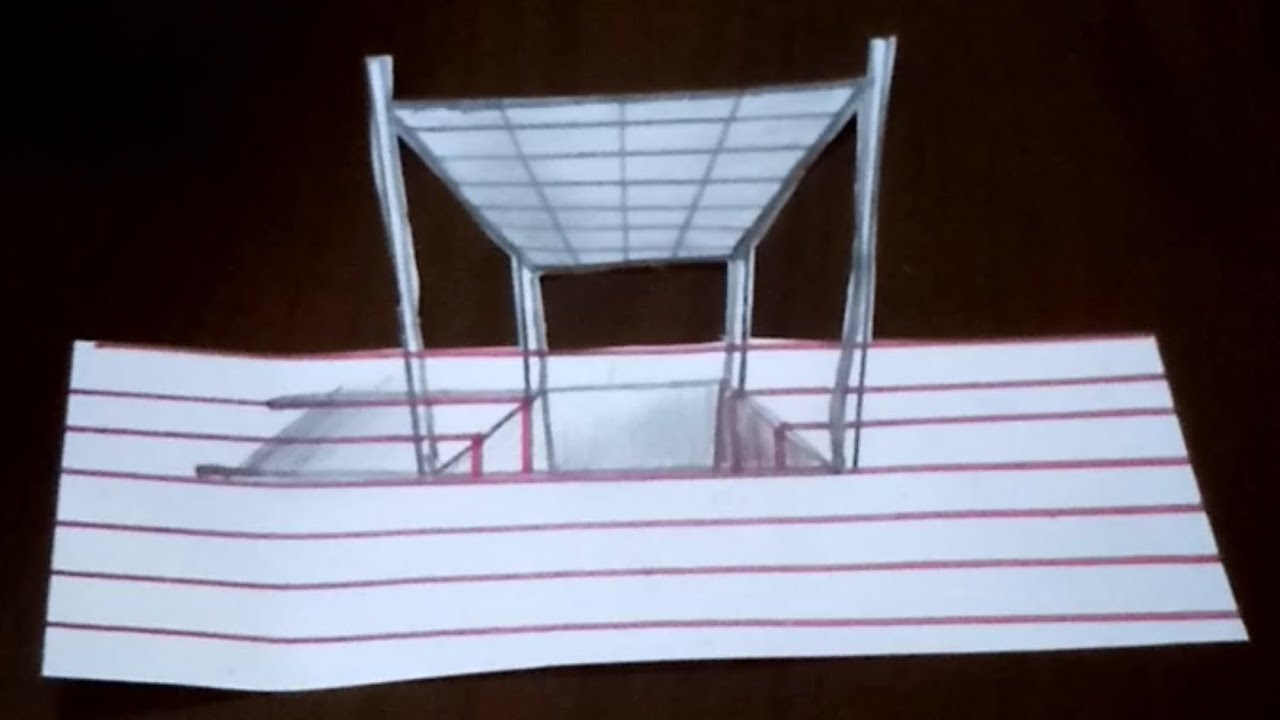 How to draw a banker on line paper. 3d drawing. #bankerdrawing. - YouTube