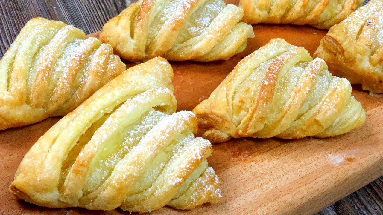 LEMON CUSTARD CREAM PUFF PASTRY RECIPE | QUICK AND EASY LEMON CREAM ...