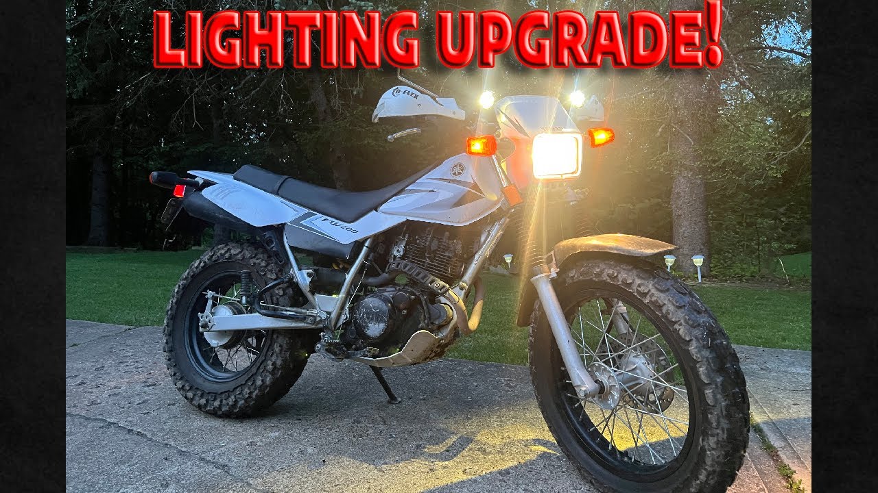 TW 200 lighting upgrade: high powered LEDs - Novsight 2” Off-Road pod ...