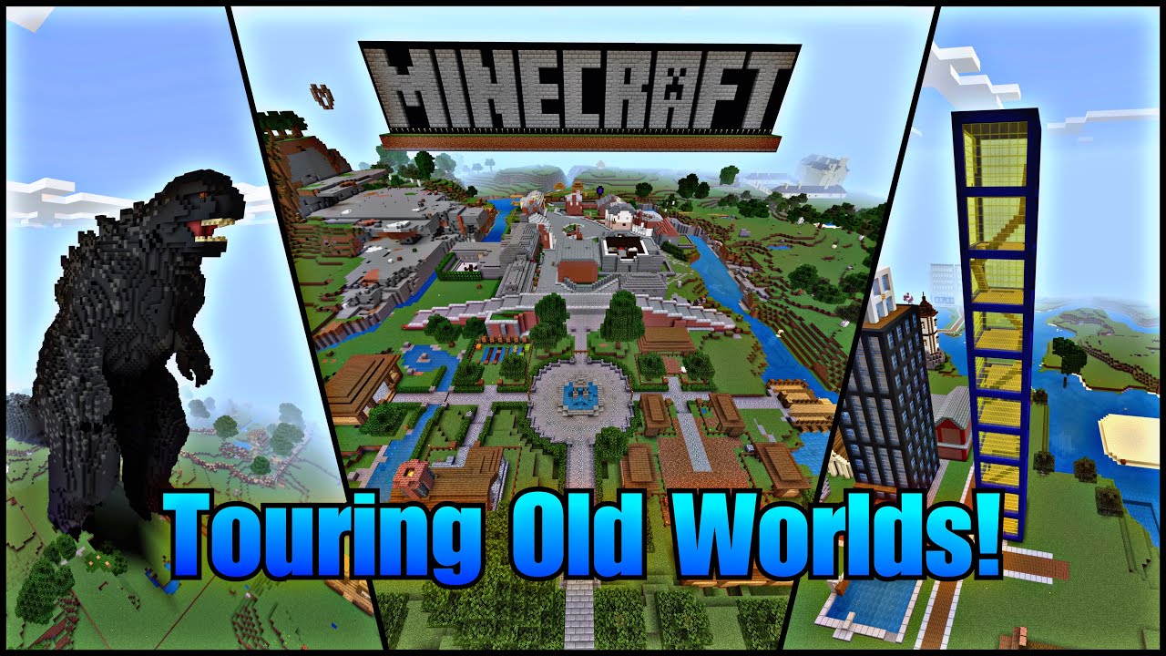 Touring My Old Minecraft Worlds! - YouTube